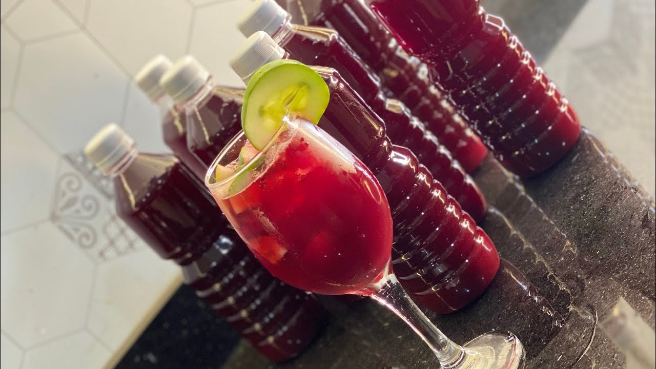 QUICK AND EASY ZOBO RECIPE a.k.a Hibiscus Tea (Nigerian Style) - YouTube