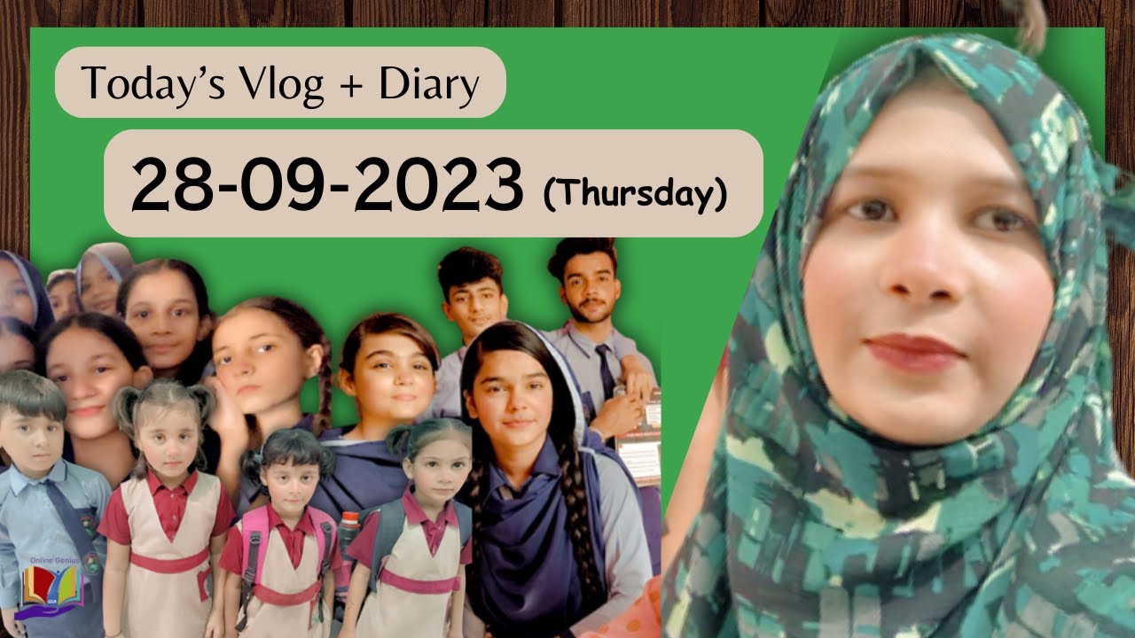 School Vlog 30|| Online Vlog || Diary 30 || Online Genius - YouTube