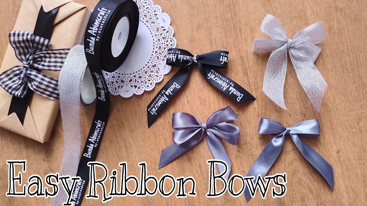 CARA MUDAH MEMBUAT SIMPUL PITA SATIN UNTUK #pitakado | DIY EASY RIBBON ...