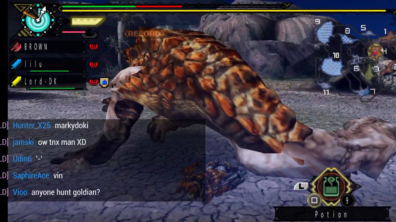 MONSTER HUNTER PORTABLE 3rd ONLINE PARTY GAMEPLAY - YouTube