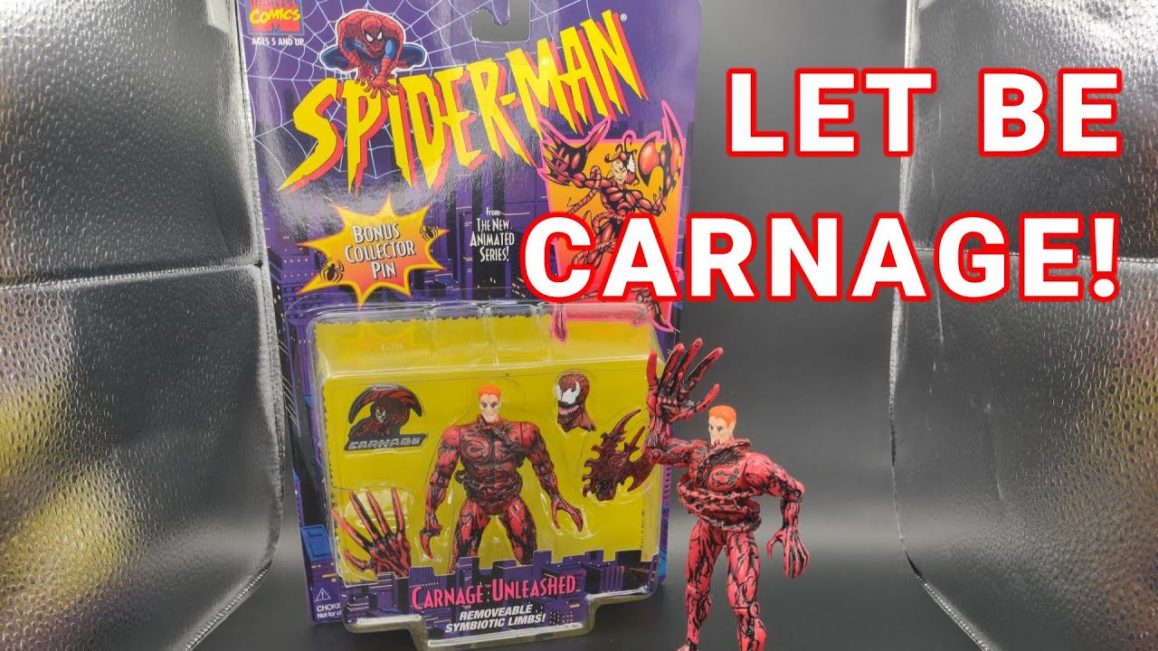 Review: Toy Biz 47164 Carnage Unleashed 1995 - YouTube