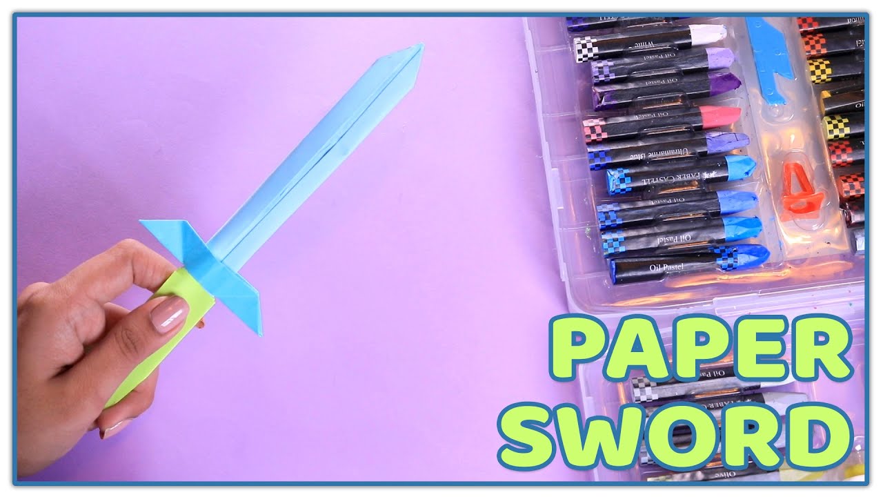 Paper Sword | Origami Craft | How to make a paper craft | Art and Craft ...