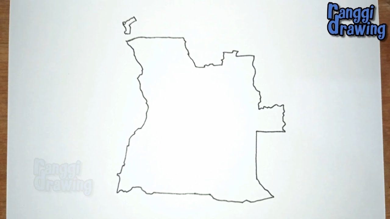 How to Draw Map of Angola - YouTube