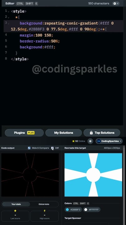 CSS Battle Daily Targets - 1st March, 2024 #html #css #shorts #codingsparkles - YouTube