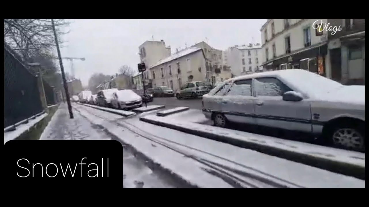 SnowFall || Snowfall in France 2021 ||Beautiful scenery of France - YouTube