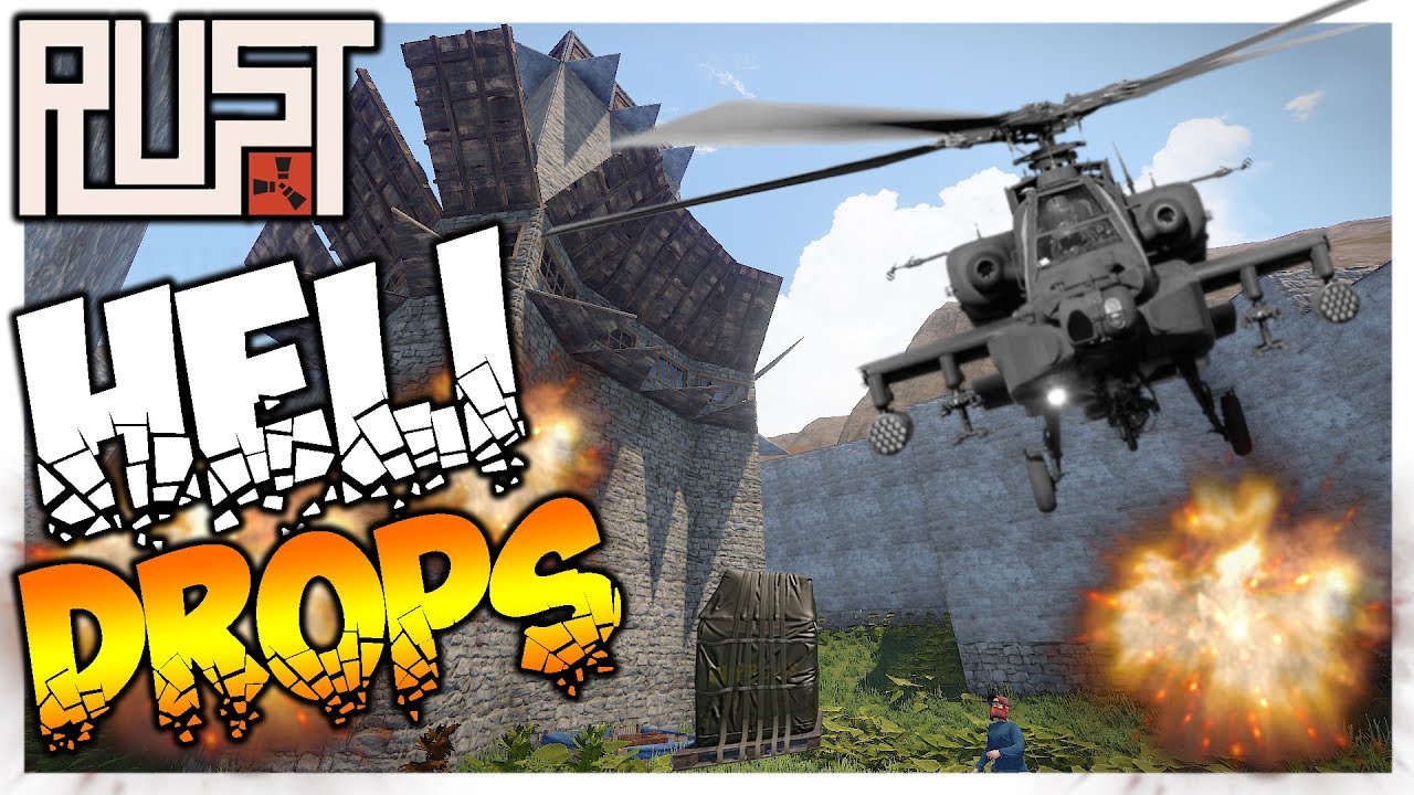 Rust | HELICOPTER BATTLE AND AIR DROP GRABS | Rust Updated 5 - YouTube