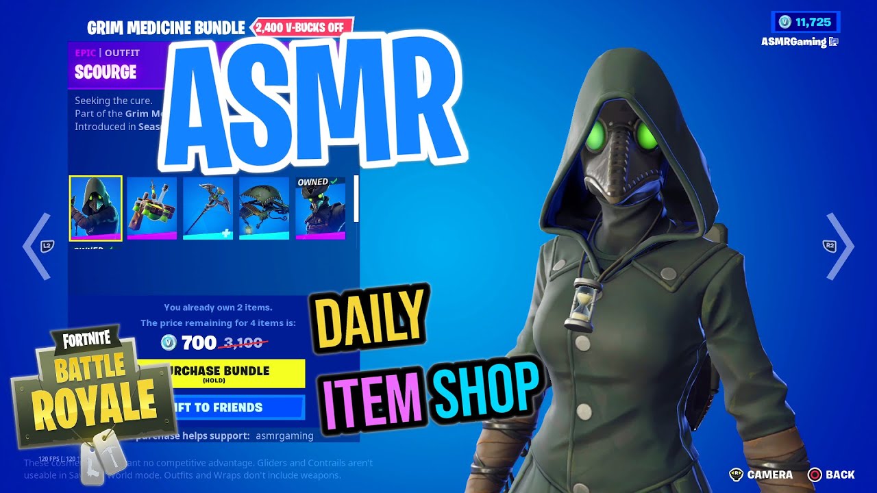 ASMR Fortnite Scourge and Plague Skins Bundle! Daily Item Shop 🎮🎧 ...