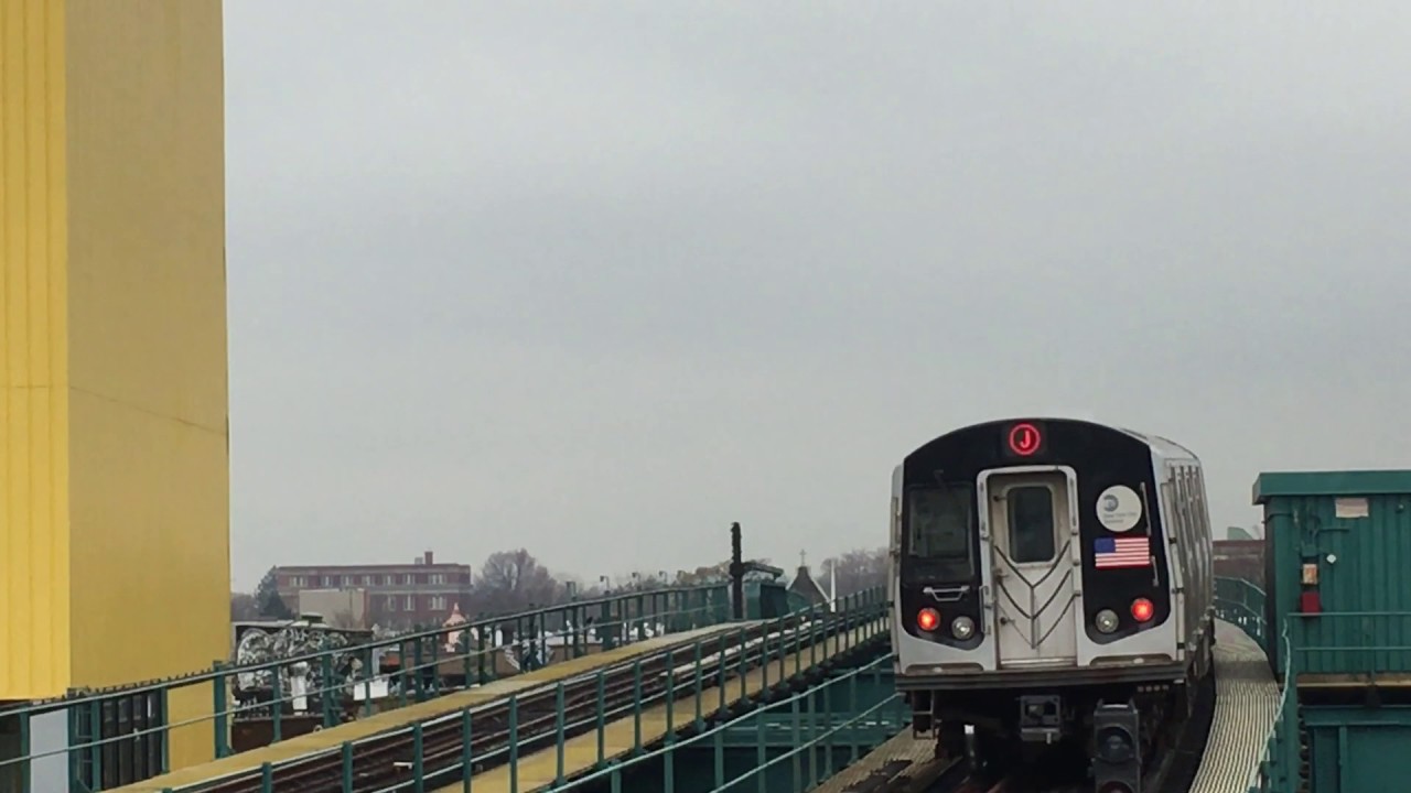 NYCT Subway: R143 J departing 121 St - YouTube