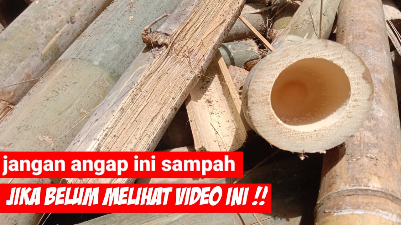 Wow mudah dan gampang-kreasi dari bambu bekas, aktivitas jadi nyaman ...