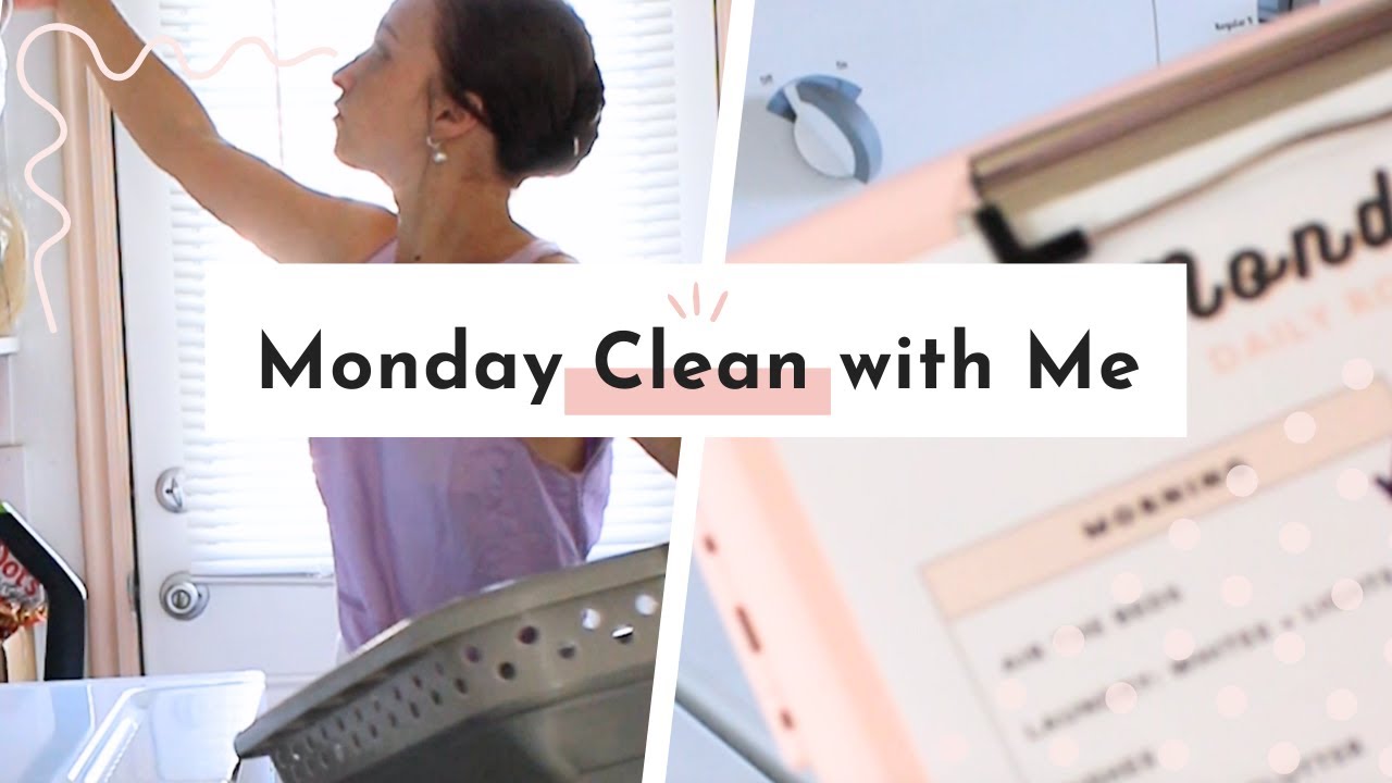 Monday Clean With Me Full Cleaning Routine | 1950s Cleaning Challenge ...