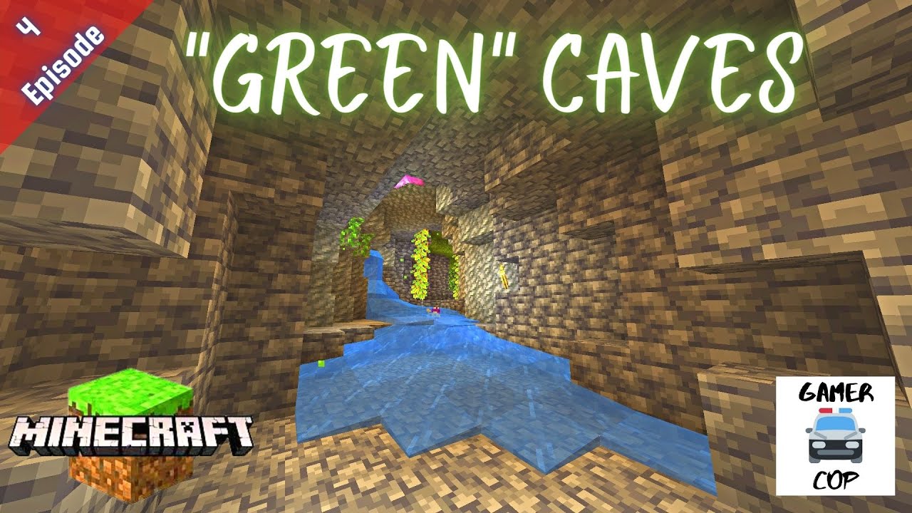 "GREEN" CAVES - Episode 4 - Minecraft - YouTube