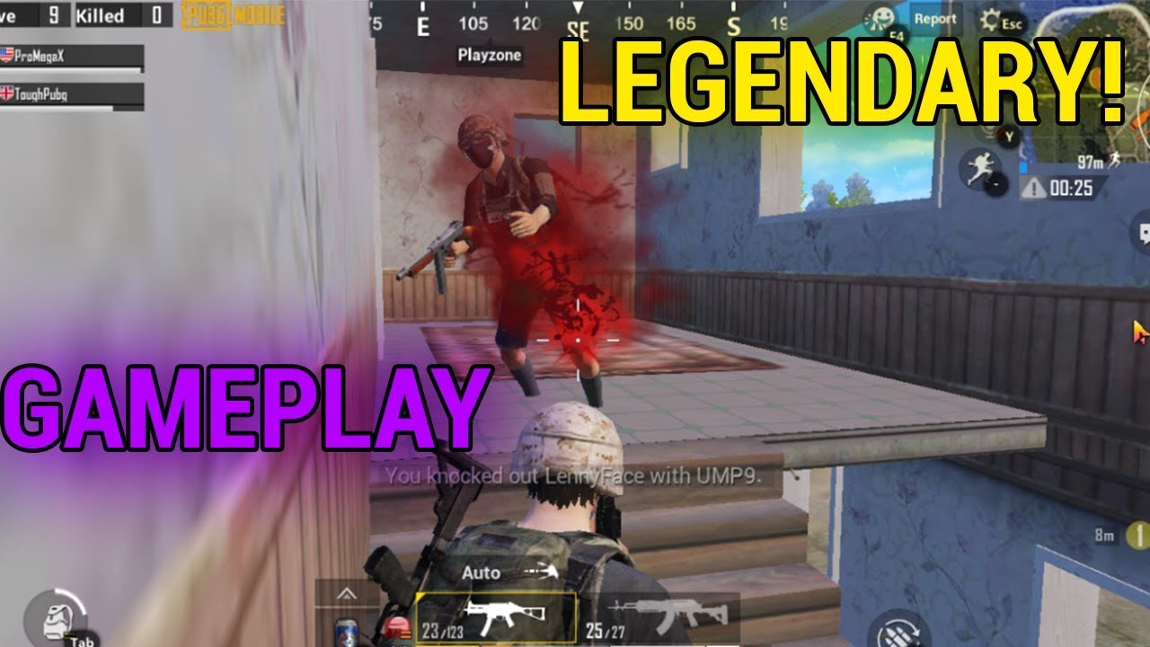 PUBG Mobile UMP9 LEGENDARY Gameplay - YouTube