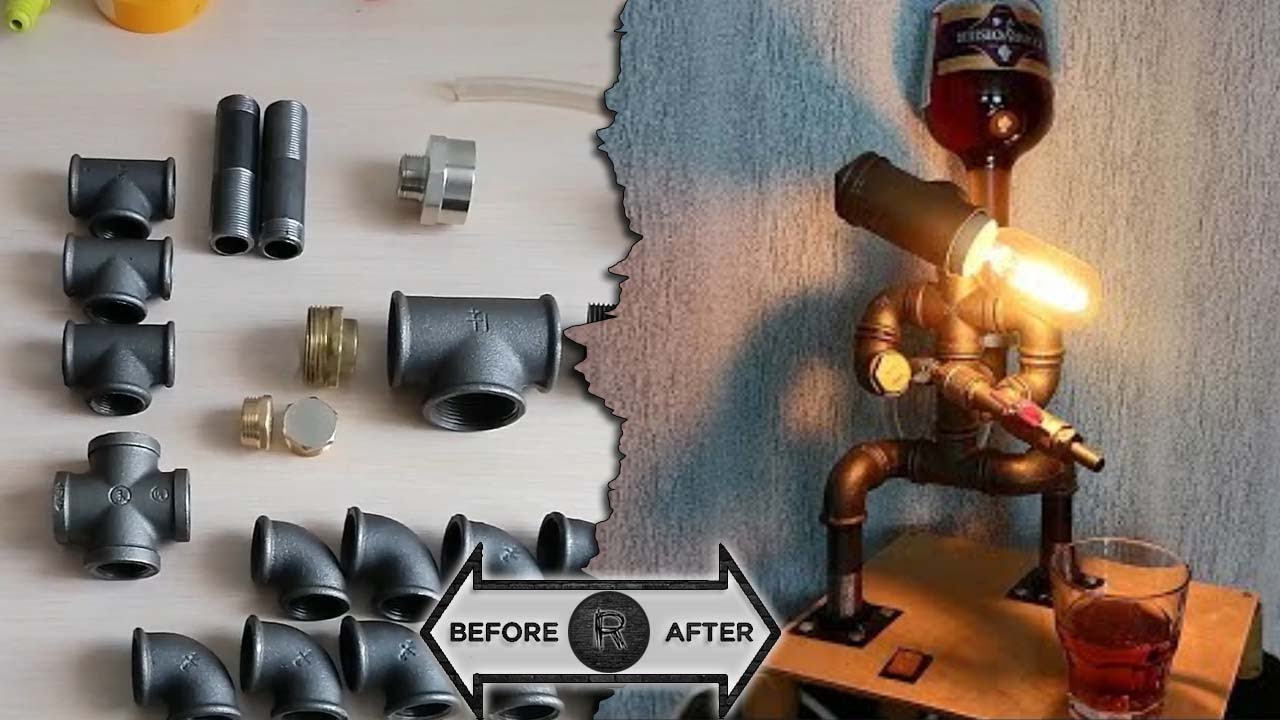 DIY | Dispenser for drinks from sanitary pipes - YouTube