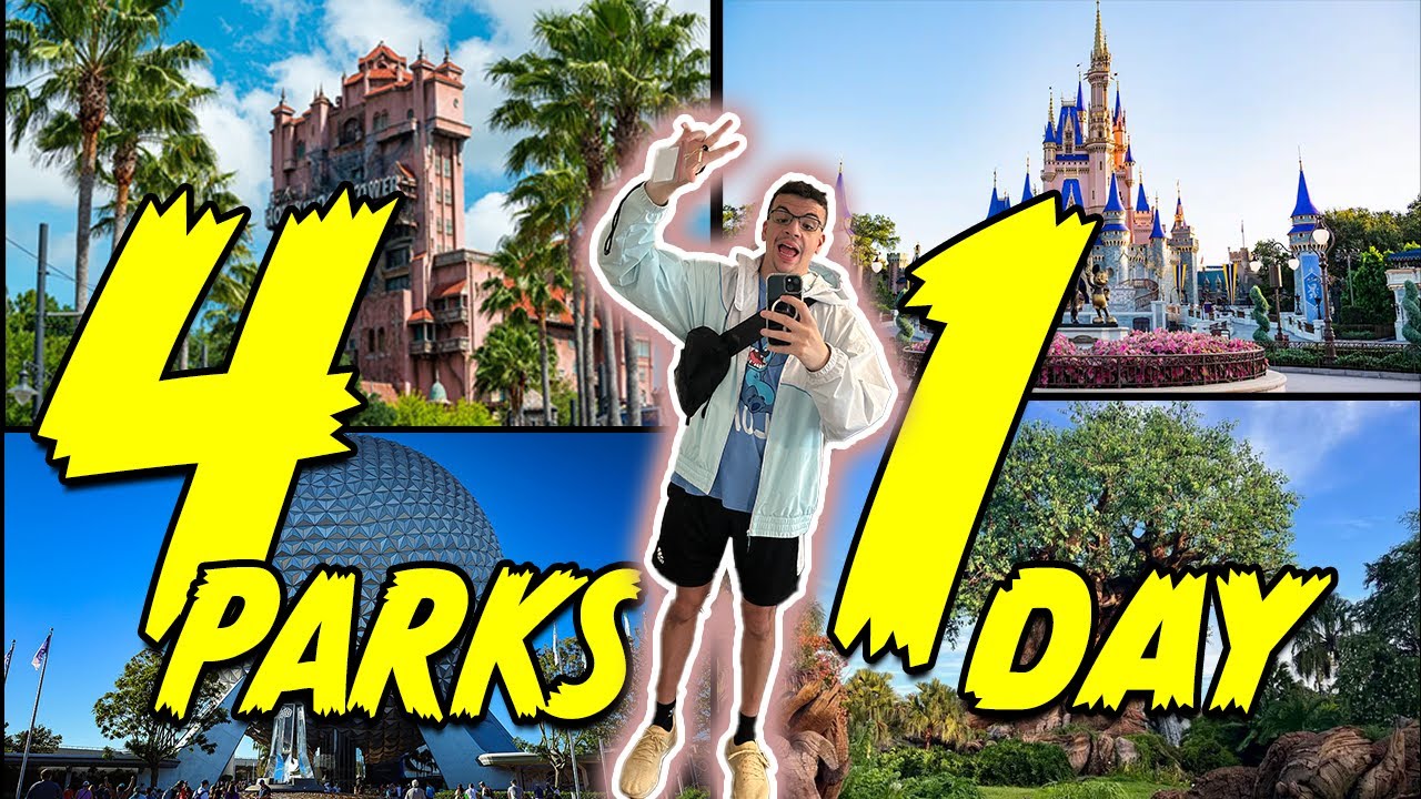 I WENT TO EVERY PARK AT WALT DISNEY WORLD!! | 4 PARKS IN 1 DAY ...