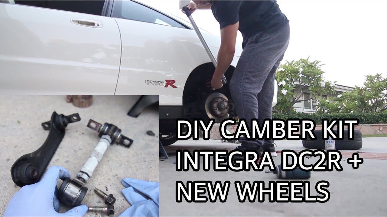 Installing Rear Camber Kit DC2 Integra Type R - YouTube
