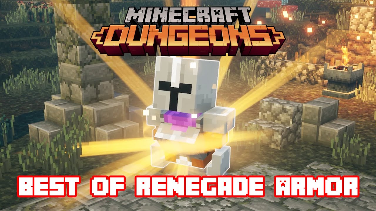 Best of Renegade Armor, Madness of Speed & Damage! Minecraft Dungeons ...