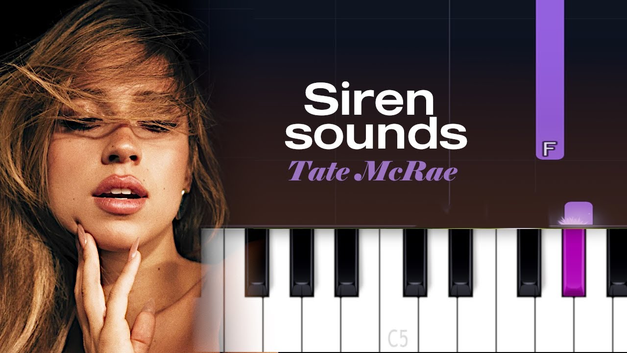 Tate McRae - Siren sounds (Piano Tutorial) - YouTube