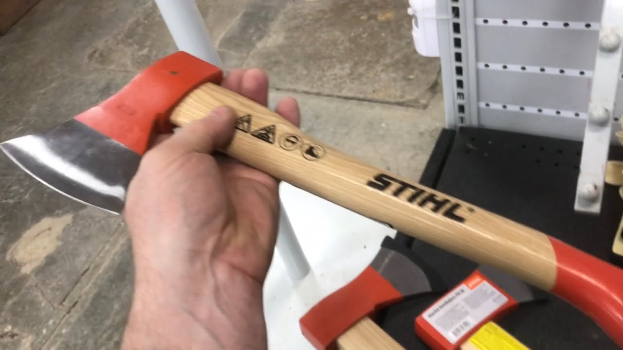 (REVIEW) stihl axes and hatchets - YouTube