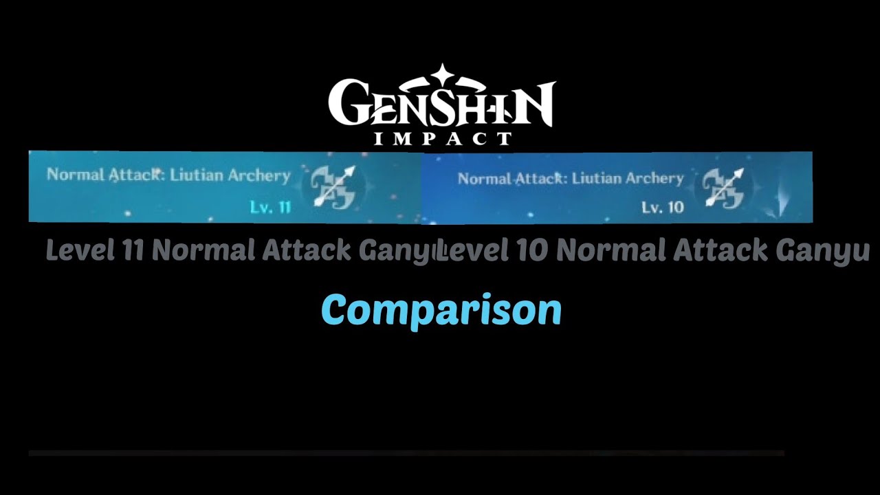 Talent level 11 Normal Ganyu, Melt Ganyu Showcase -Genshin Impact - YouTube