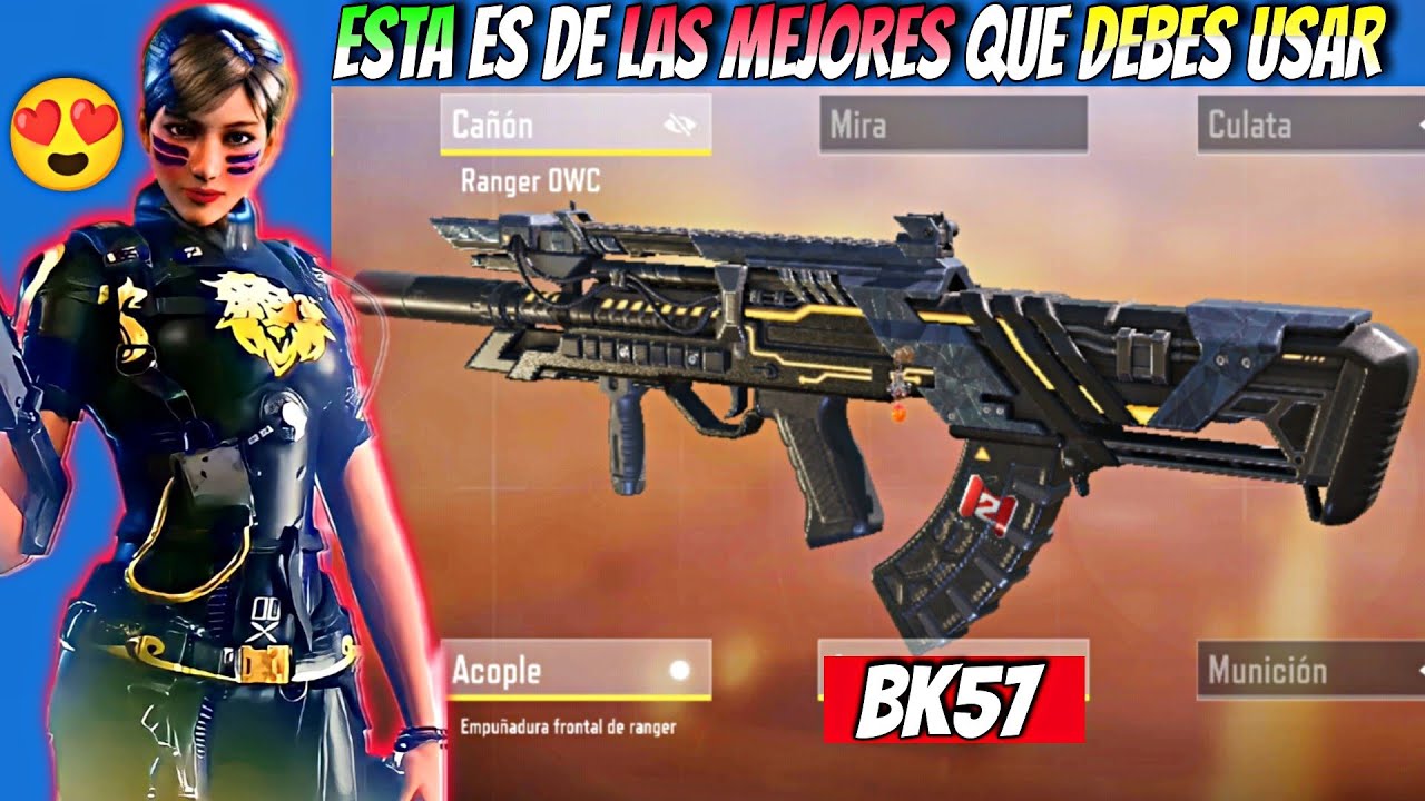 ESTA ARMA MATA RAPIDO! LA MEJOR CLASE DE LA BK57 COD MOBILE BATTLE ...