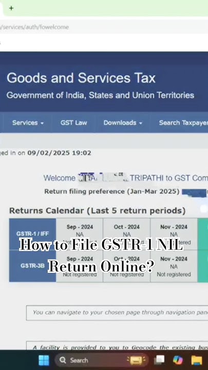 How to File GSTR-1 NIL Return Online? | Easy Step-by-Step Guide | IFF #gstreturn #gst - YouTube
