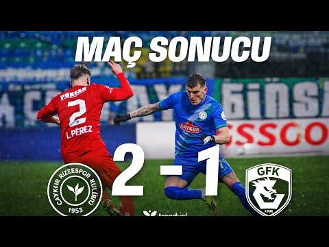 Rizespor 2-1 Gaziantep FK | Maç Özeti ve Goller 2026