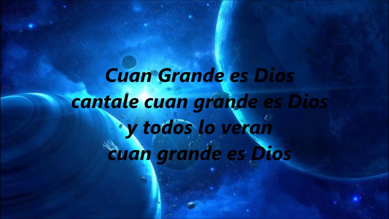 cuan grande es Dios pista original - YouTube