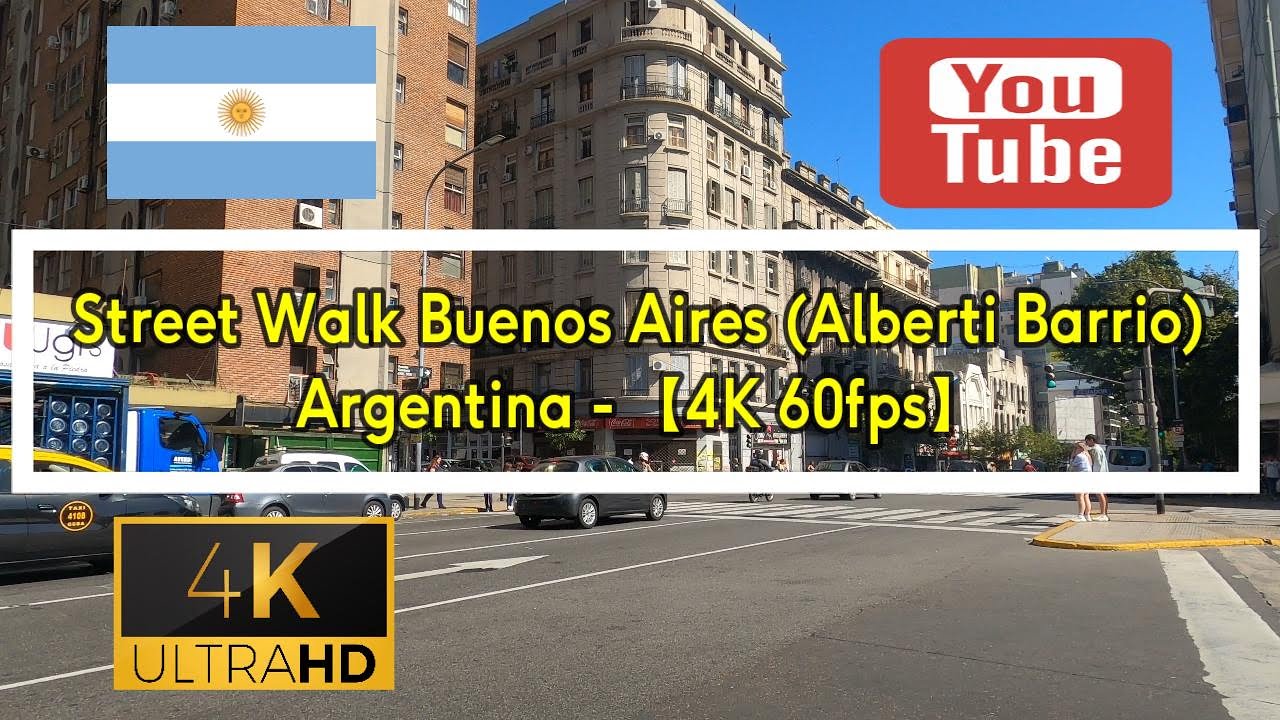 🇦🇷【4K 60fps】 WALK - BUENOS AIRES (Balvanera Barrio) - walking Tour ...