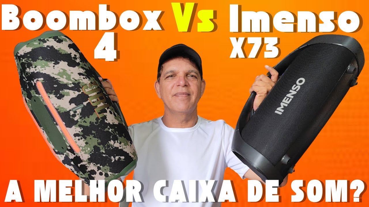 JBL BOOMBOX 4 VS IMENSO X73 QUAL CAIXA DE SOM LEVOU A MELHOR? #bass ...