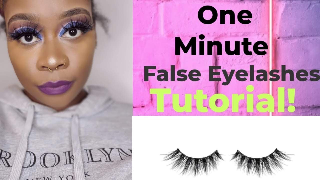 Quick False Eyelash Tutorial! - YouTube