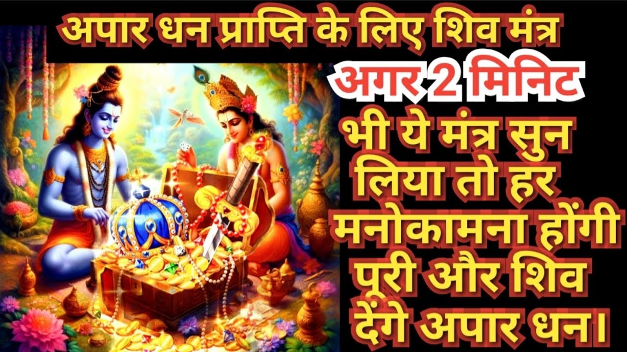 Lakshmi prapti shiv dhan pradata mantra Dhan prapti mantra. - YouTube