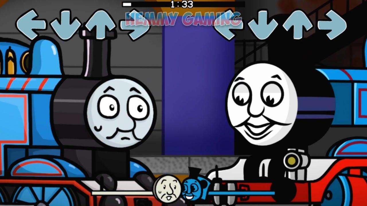 FNF Thomas and Friends ALL PHASES vs Thomas Railway Showdown Sings ...