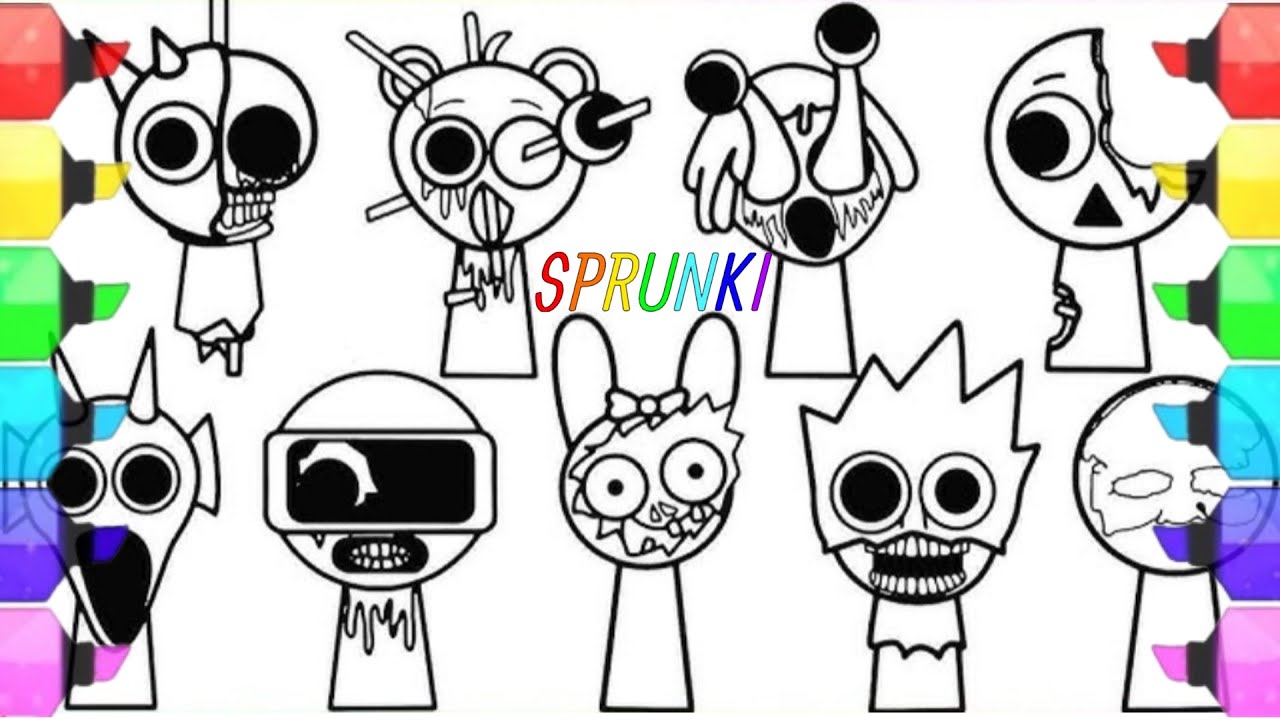 INCREDIBOX SPRUNKI New Coloring Pages / How to Original Color Sprunki ...