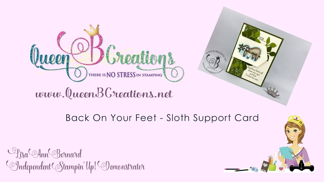 Stampin' Up! Back on Your Feet Sloth Support Card - YouTube