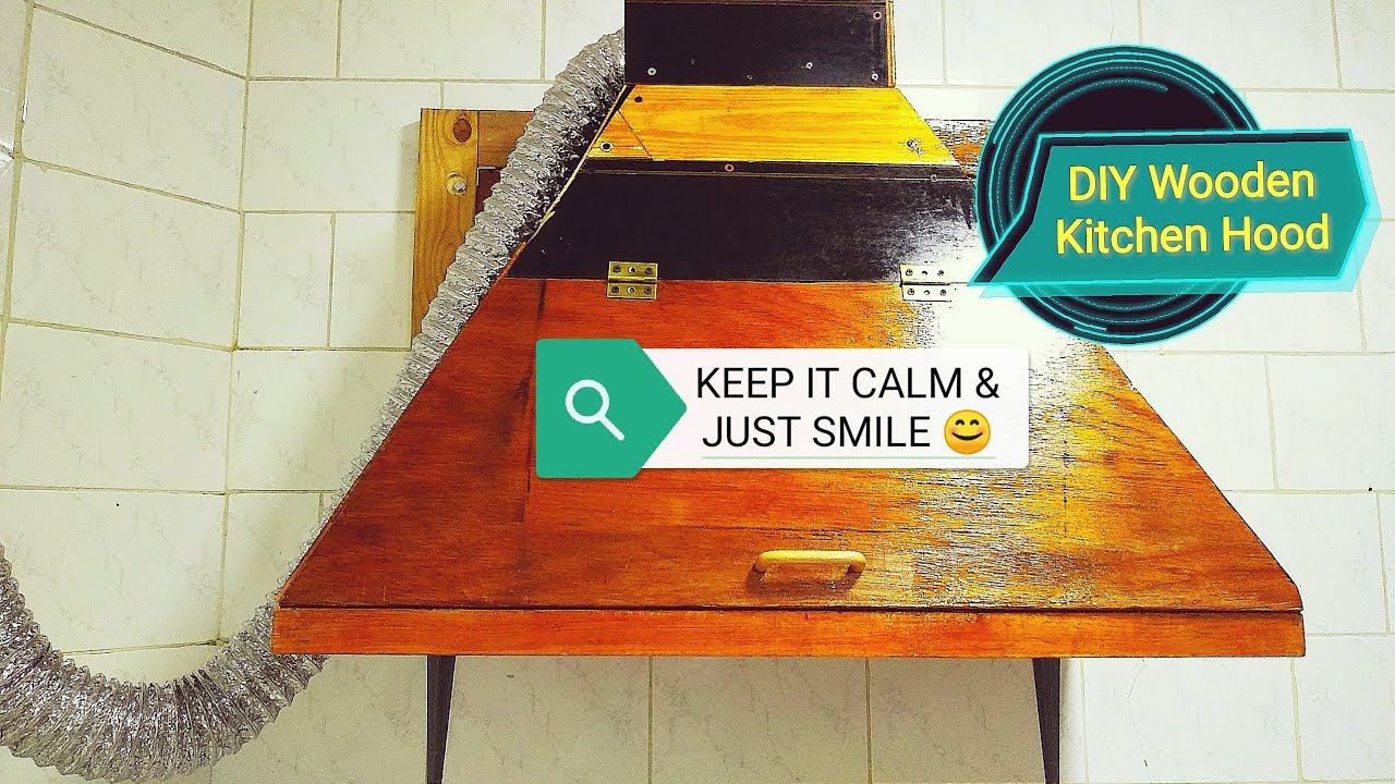 DIY Wooden Kitchen Hood easy to make one - YouTube