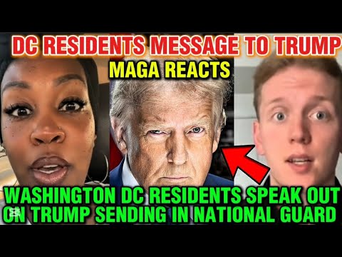 Residents Of Washington DC Speak Out About Trump's DC Take Over#trump# ...
