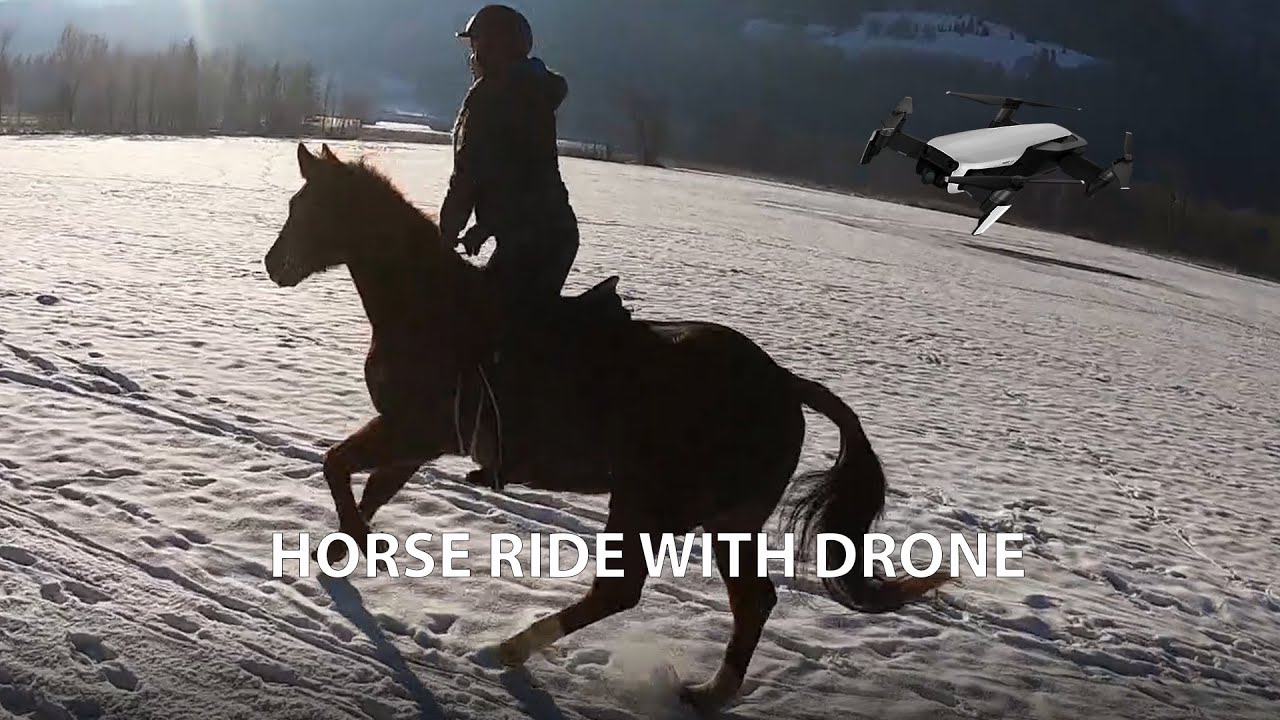 HORSE RIDE with DRONE - YouTube