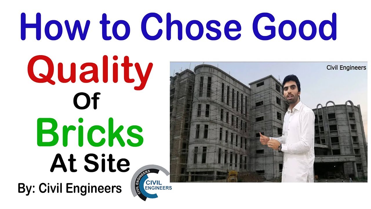 How to Chose Good Quality of Bricks at Site. - YouTube