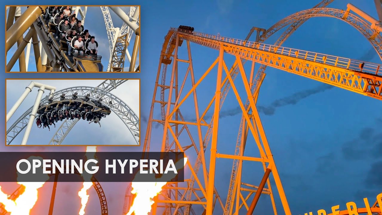 Hoogste en snelste achtbaan van Engeland geopend (Thorpe Park: Hyperia ...