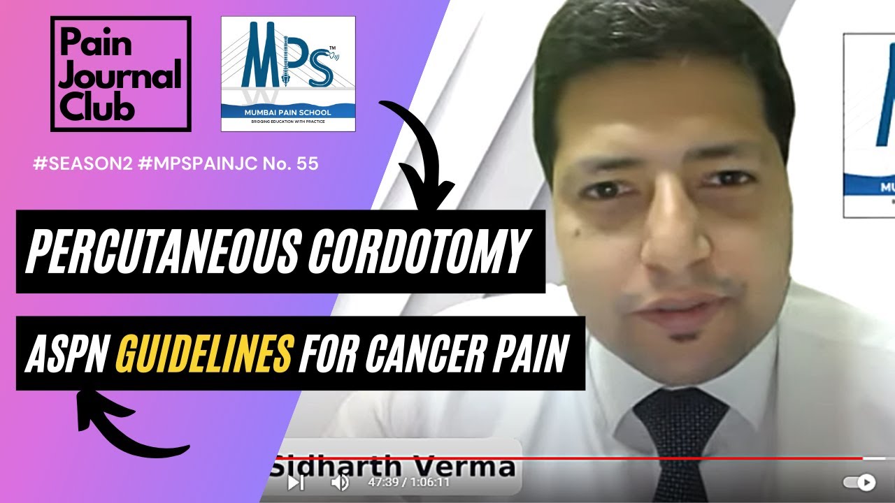 Percutaneous Cordotomy / ASPN Guidelines for Cancer Pain :: PAIN ...