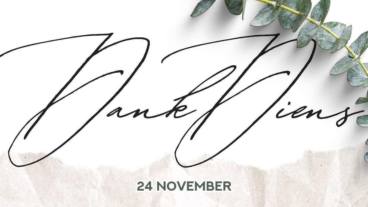 Dank Diens 2024 | Martin Bravenboer | 24 November - YouTube