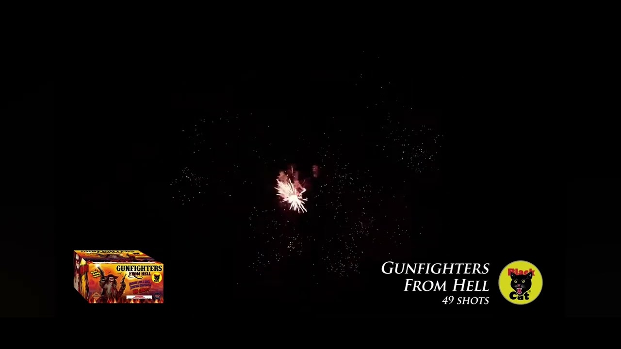 Gunfighters From Hell 49 shots From Black cat - YouTube