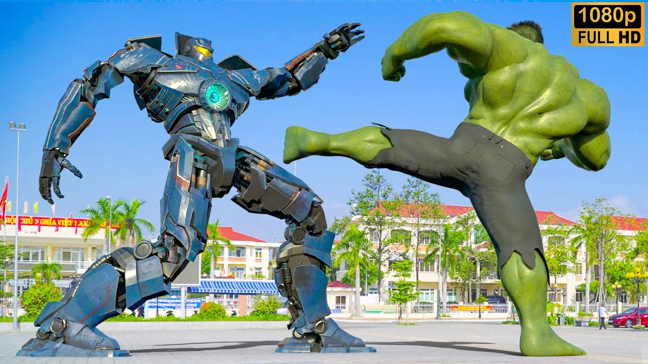 Pacific Rim & Avengers - Gipsy Danger vs Hulk Protects The Earth ...
