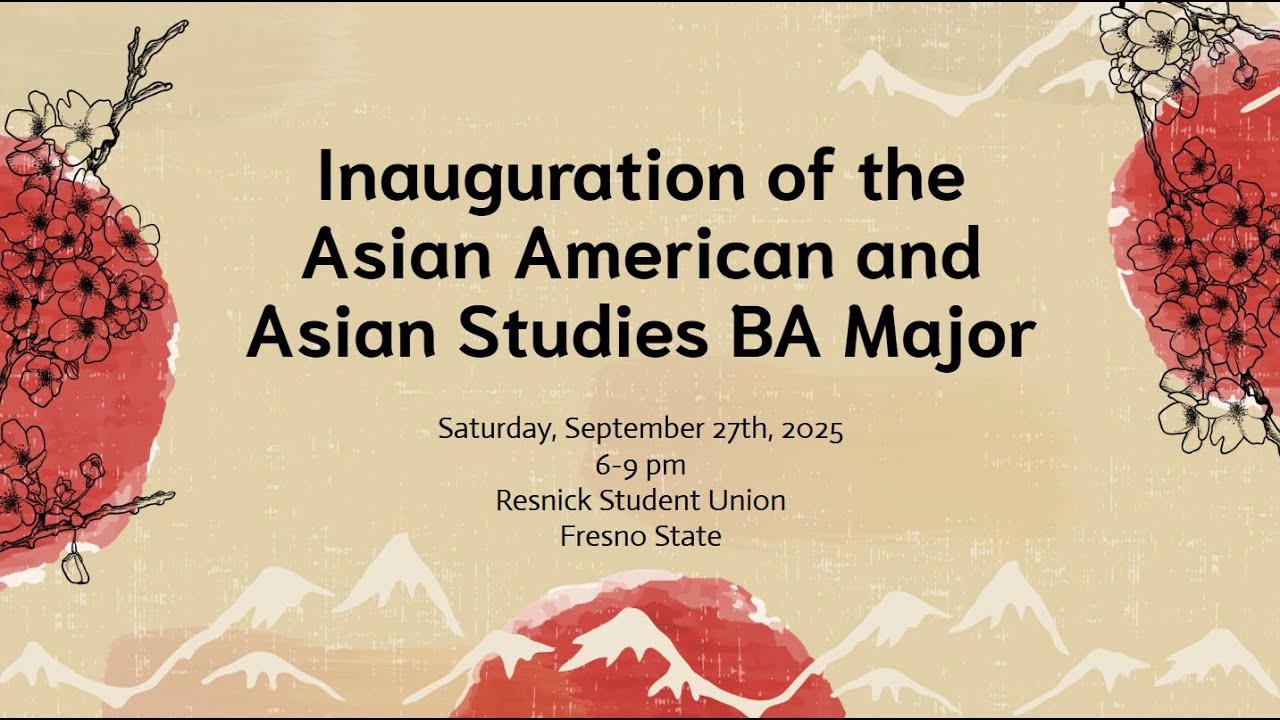 Inauguration of the Asian American and Asian Studies BA Major 2025 ...