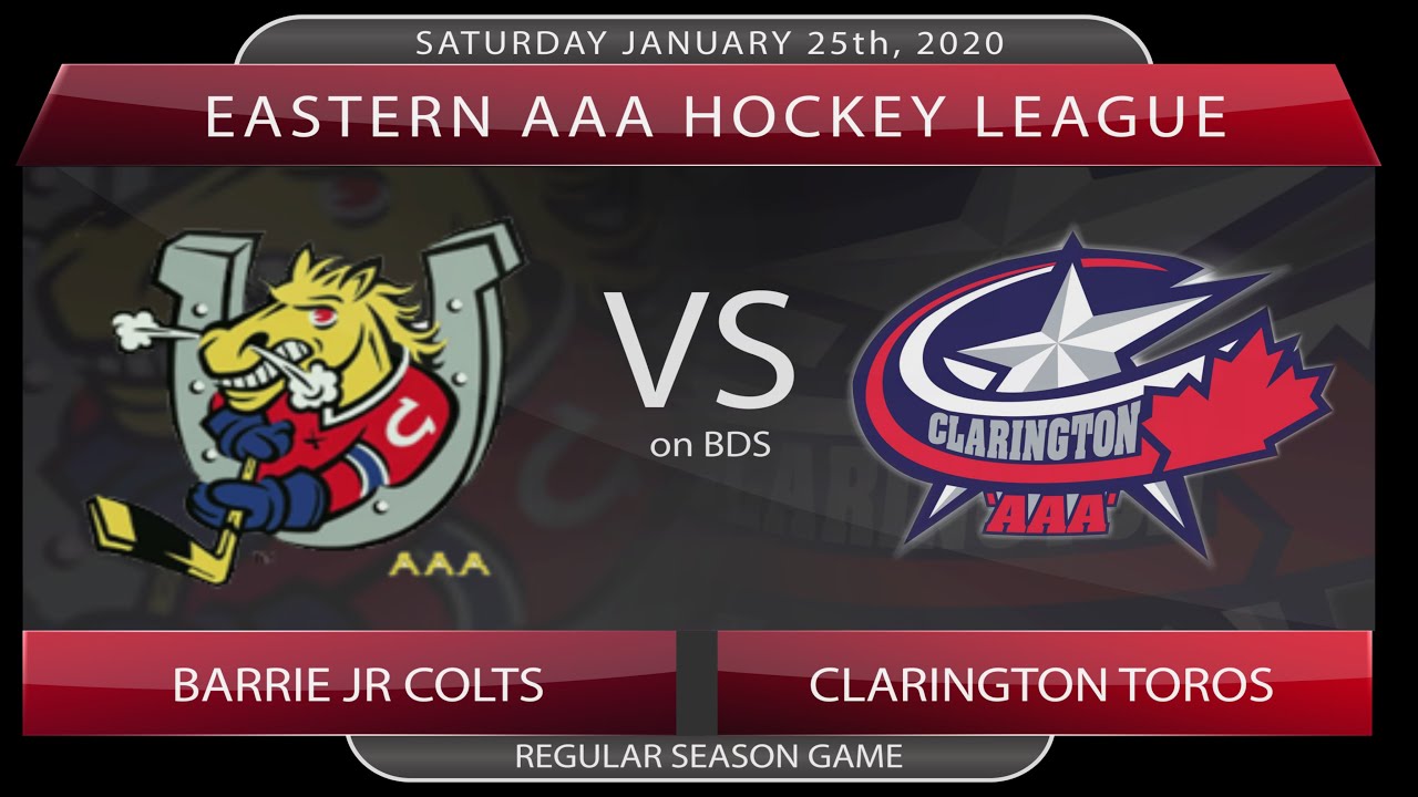 Barrie Jr Colts Atom AAA at Clarington Toros Atom AAA Jan 25 20 - YouTube