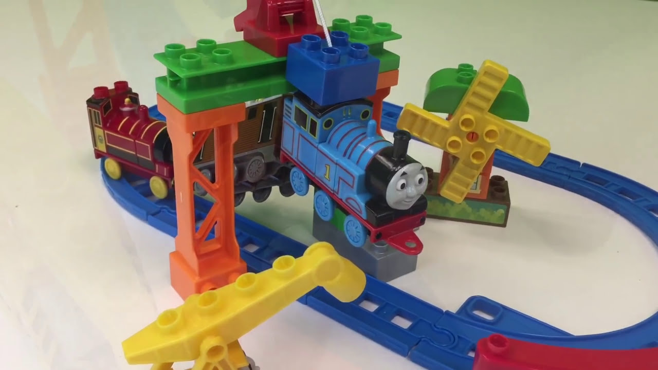 Victor, Kevin, and Toby Mega Bloks Thomas & Friends Trains - YouTube