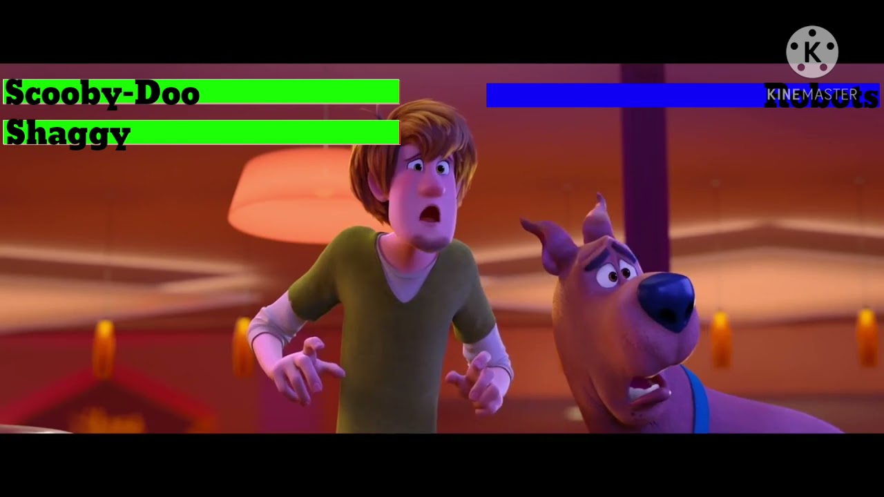 SCOOB! (2020) Scooby & Shaggy vs Robots with Healthbars - YouTube