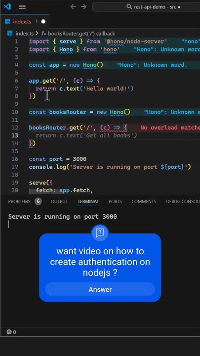 How To Create A Router In Nodejs Hono Webapi Coding Javascript Api Backend Codingtutorial