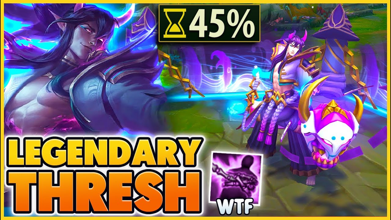 THRESH TURNS INTO A HUMAN!! (LEGENDARY SKIN) - BunnyFuFuu | League of ...