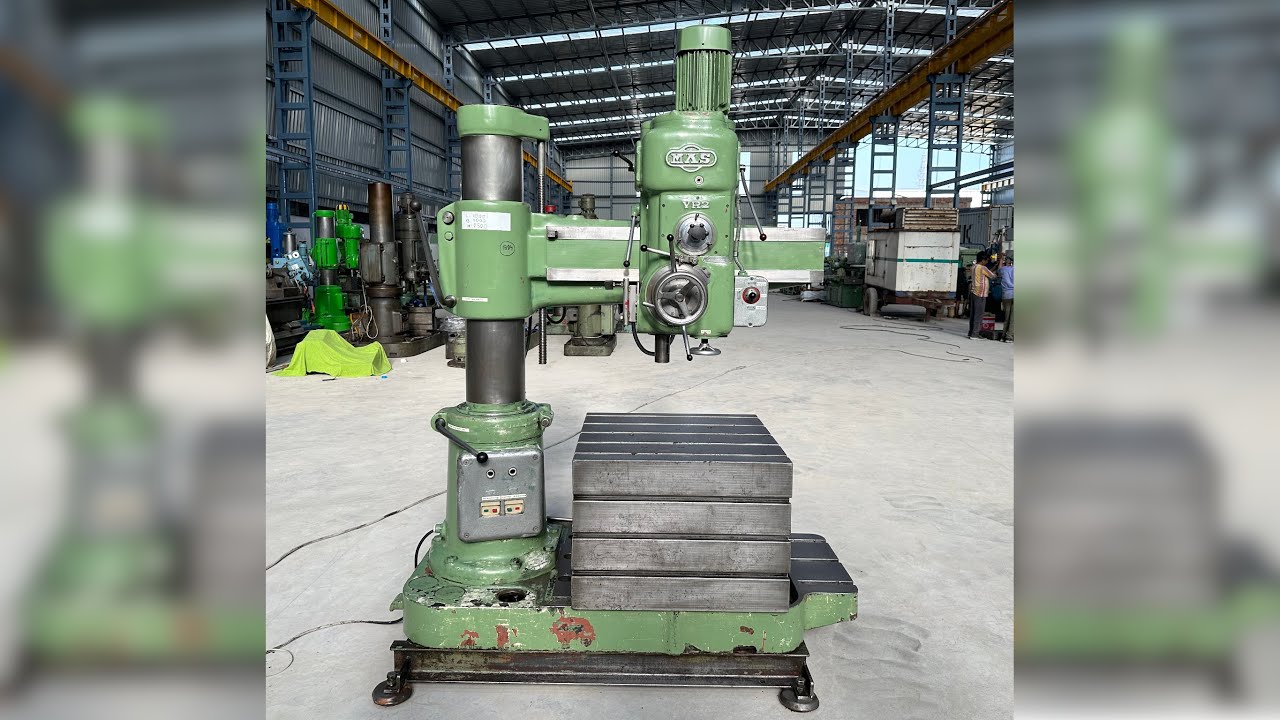 MAS VR-2 Radial Drill Machine - Capacity 35 mm - YouTube